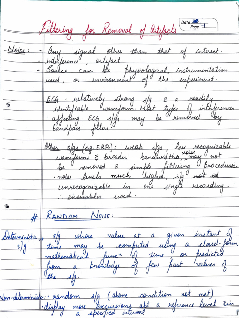 Unit-2 Biosignal Processing (Filters) | PDF