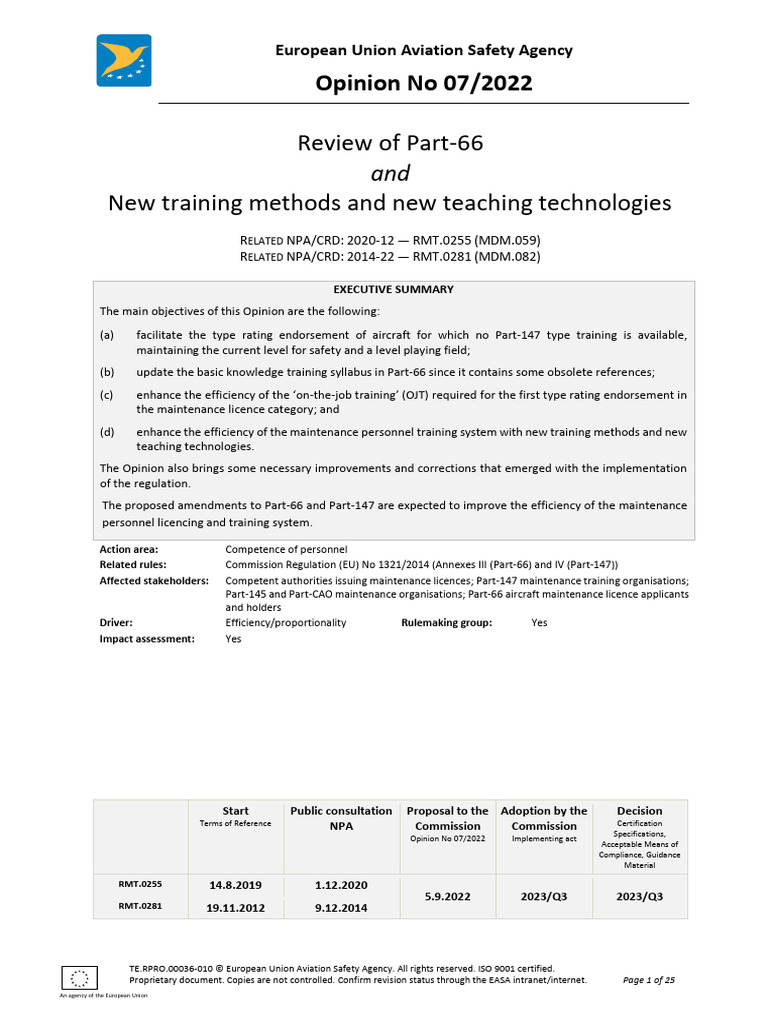 Octobre 2022 Opinion - No - 07-2022 | PDF | European Union | Iso 9000