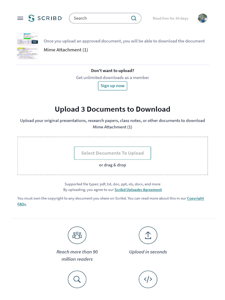 Upload A Document - Scribd | PDF | Scribd | Web 2.0