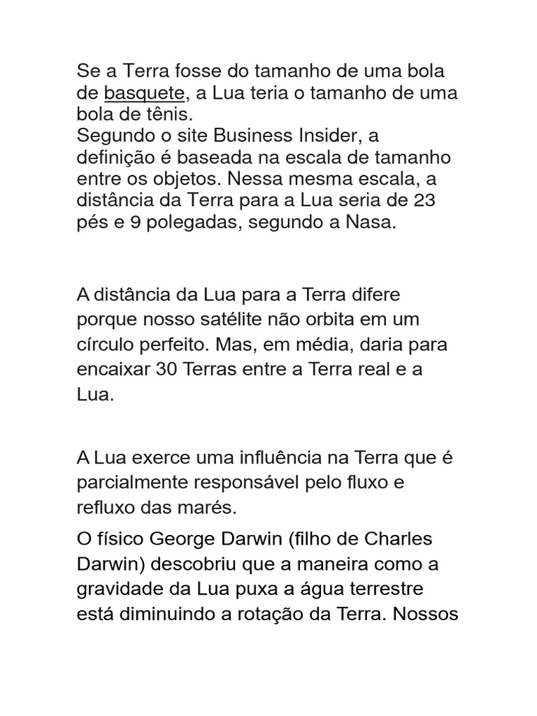 Trabalho Lua | PDF | Lua | Terra