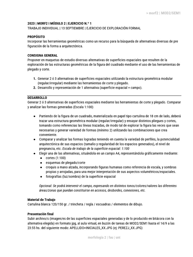 2023 M2 Enunciado Ejercicio 1 | PDF