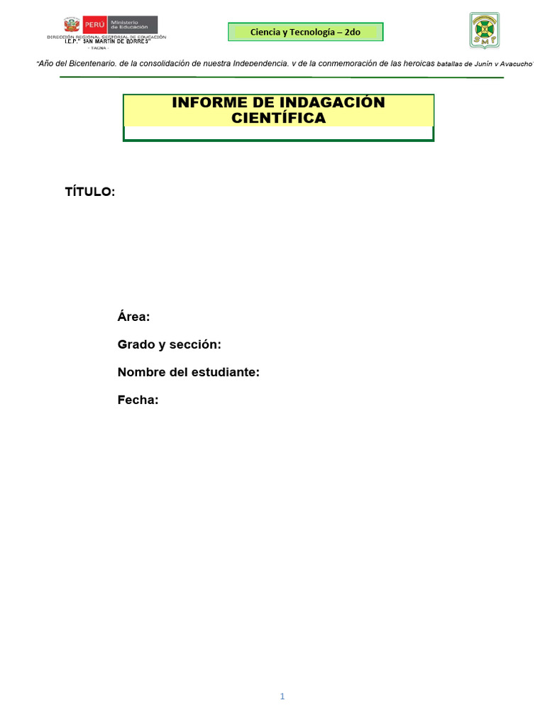 Cyt Informe | PDF | Estadísticas | Investigación cuantitativa