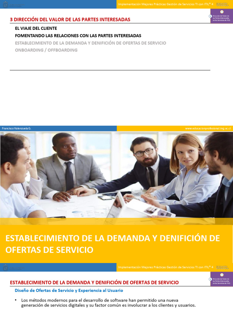 Material DVP ITSM Sesion N°8 Participantes v2 | PDF | Itil | Precios