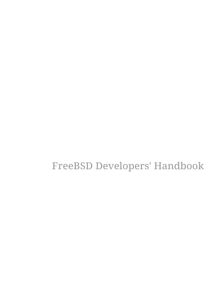 Developers-Handbook en | PDF | Computer Program | Programming