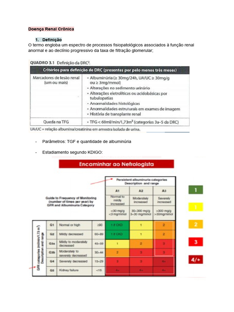 Resumo GT 5 - DRC | PDF | Vitamina D | Medicina Clínica