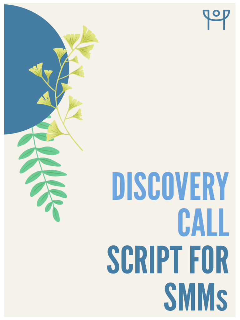 Discovery Call Script for SMMs | PDF | Career & Growth