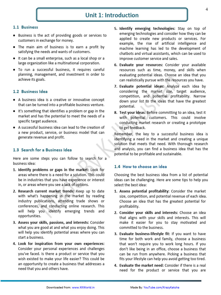 Idea To Business Model | PDF | Entrepreneurship | Product (Business)