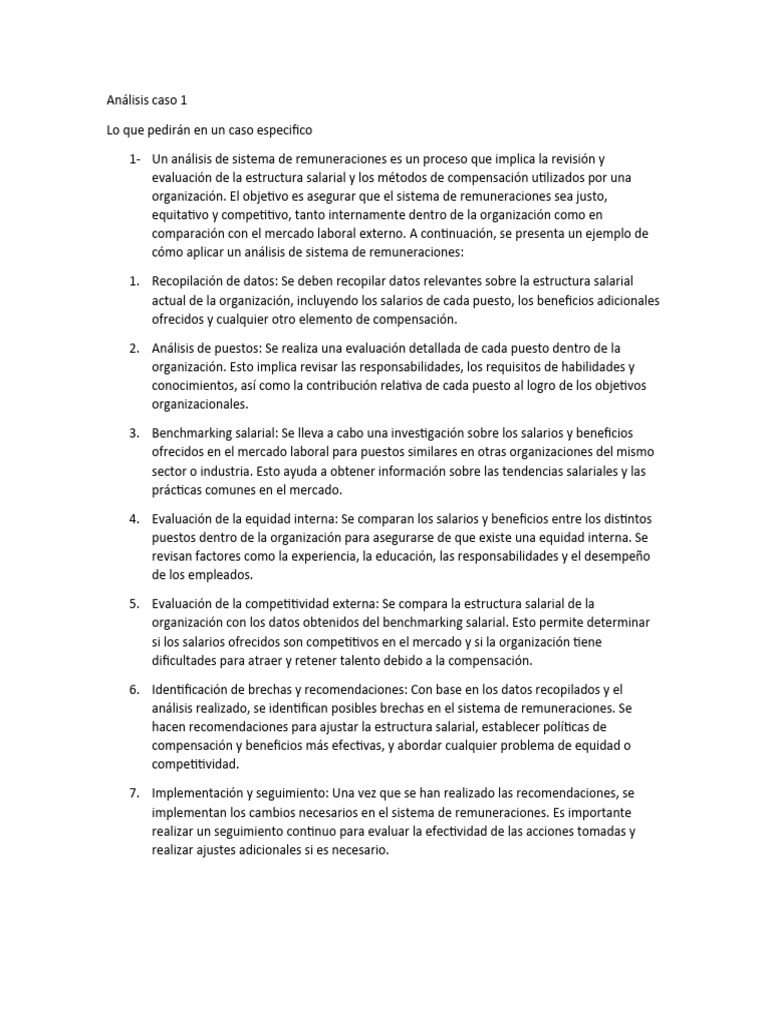 Análisis Caso 1 | PDF | Liderazgo | Comportamiento organizacional