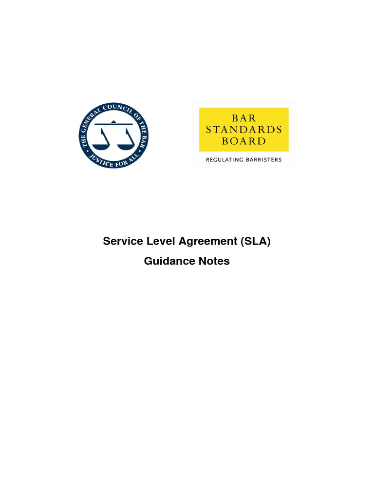 Service Level Agreement (SLA) Guidance Notes Example | PDF | Service ...