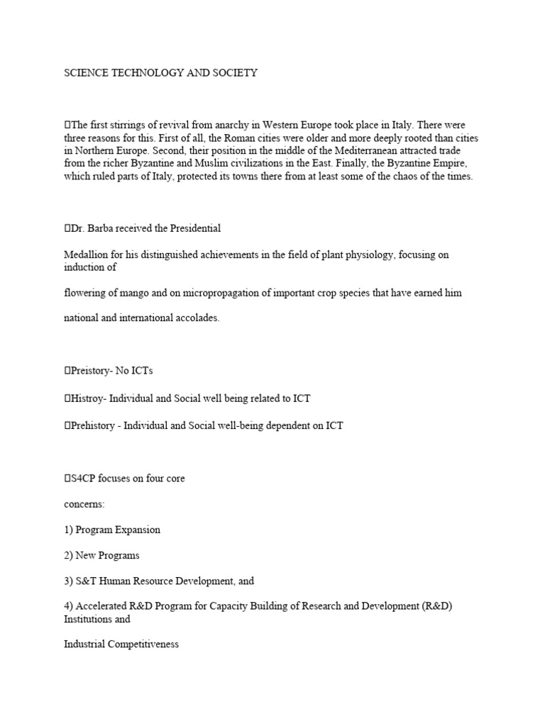 Sts Reviewer | PDF | Science | Theory