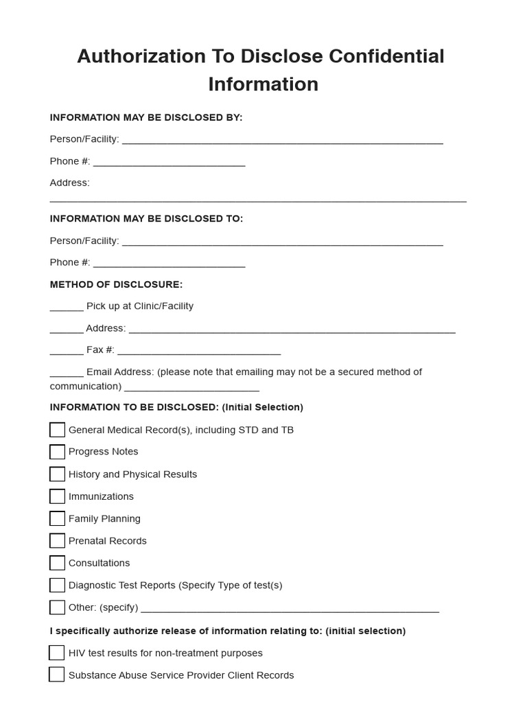 Hipaa Release Form Florida | PDF | Medical Record | Health Insurance ...