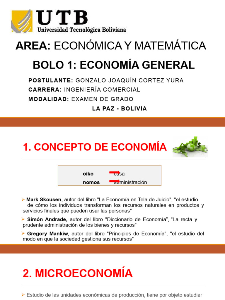 Examen Final - Economia General | PDF | Precios | Microeconomía