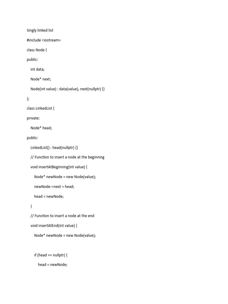 Linked List | PDF | Computer Programming | Algorithms And Data Structures