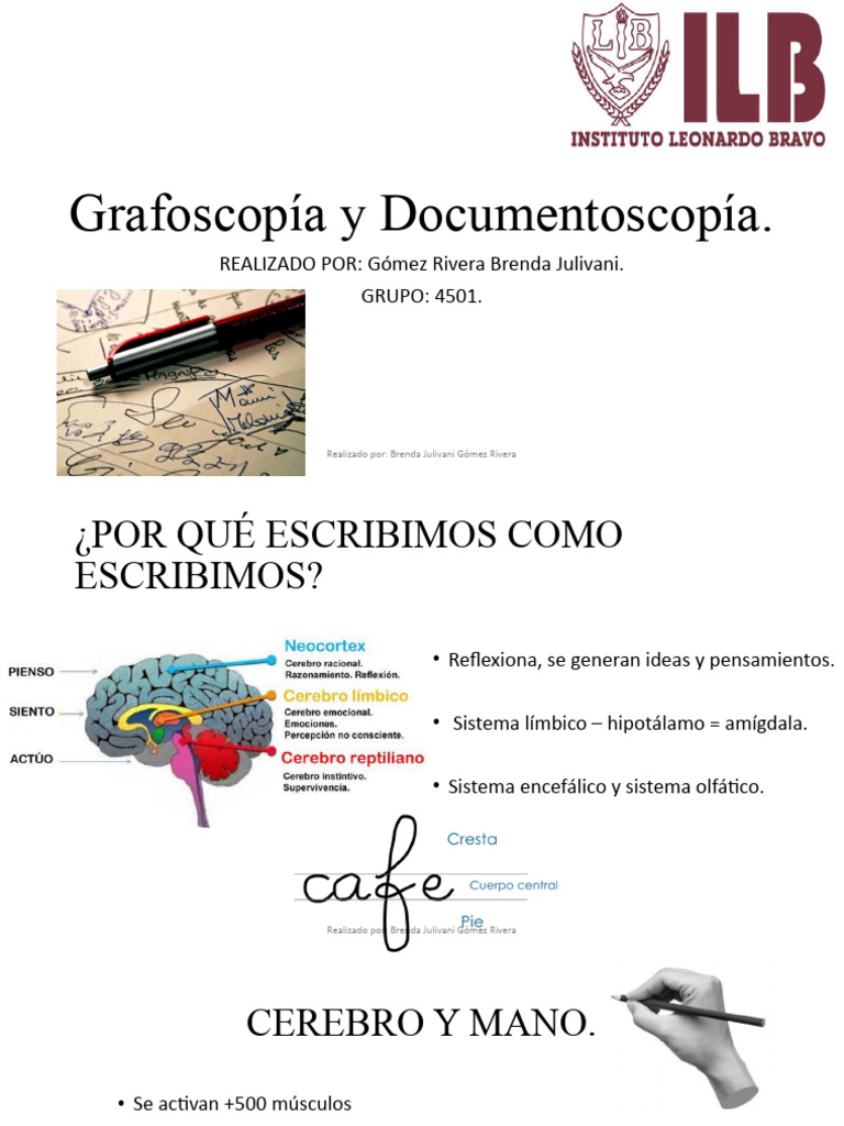 Grafoscopía y Documentoscopía | PDF | Grafología | Caligrafía