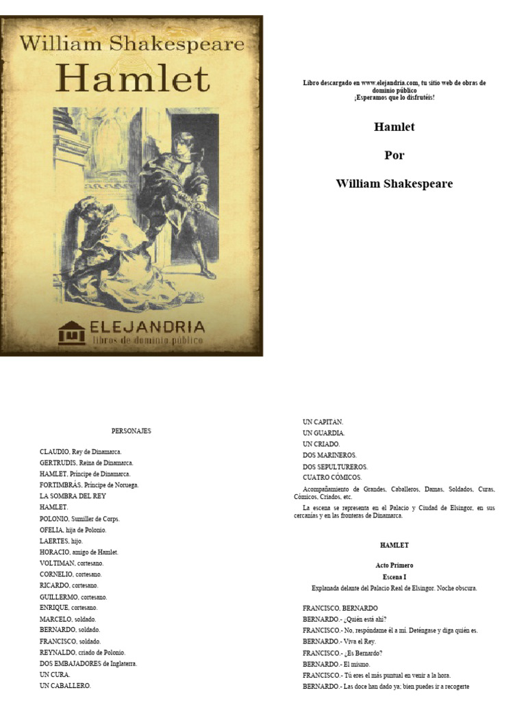 Hamlet Shakespeare. | PDF | Aldea