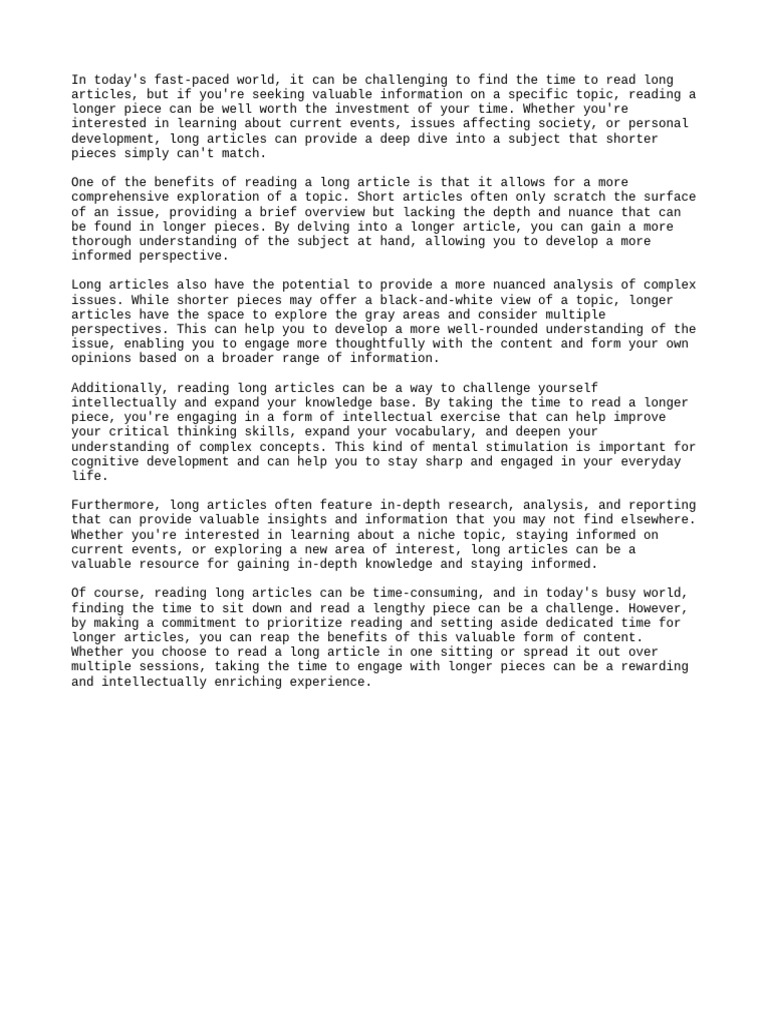 Article | PDF | Knowledge | Critical Thinking