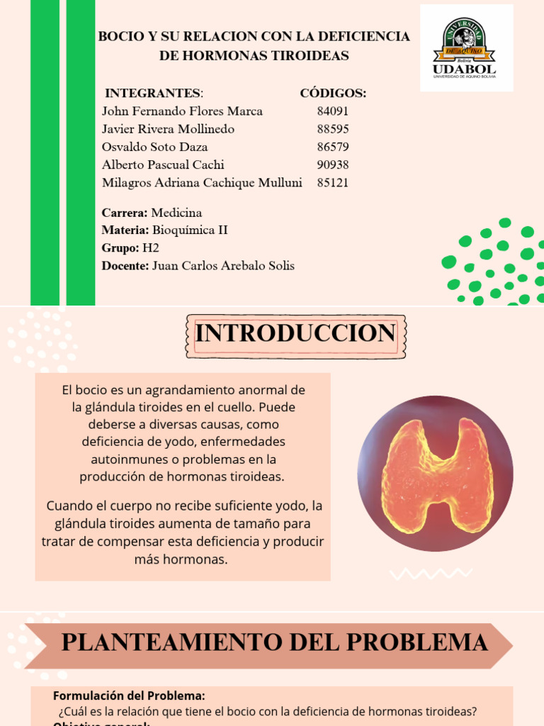 Bocio Bioquímica - 20231120 - 170009 - 0000 | PDF | Tiroides | Hormona ...