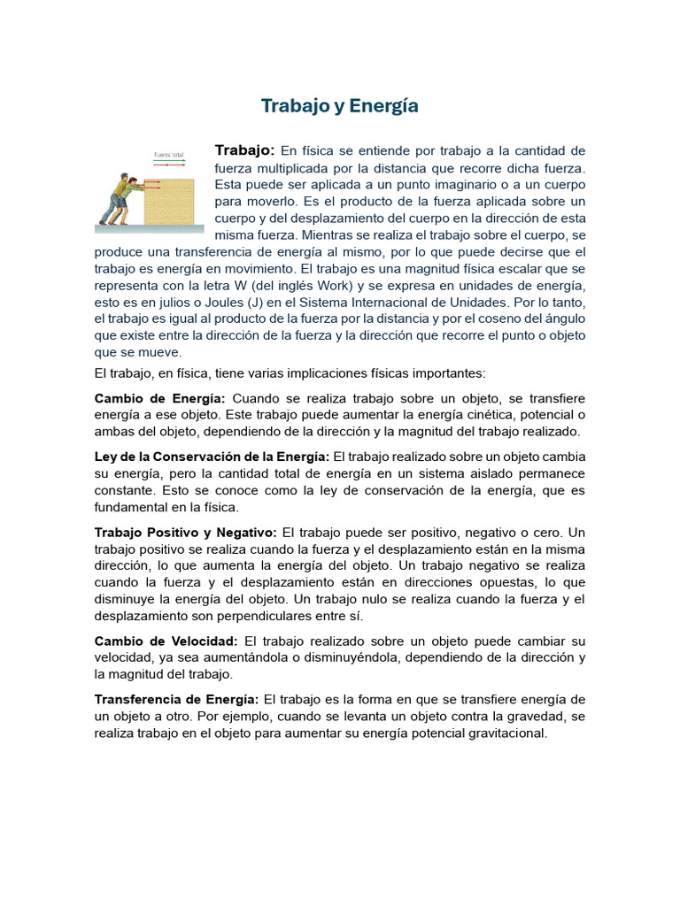 Tarea 6 Trabajo y Energía PDF - Merged | PDF | Energía potencial | Fuerza