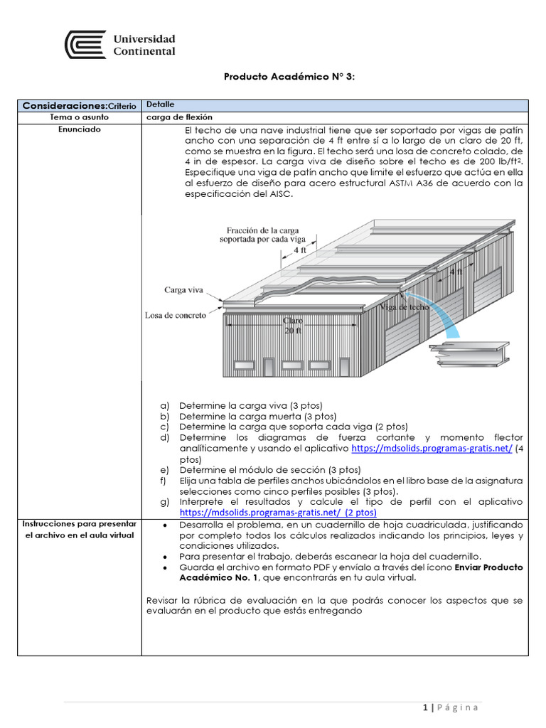 PA 3 Resistencia de Materiales. | PDF | Viga (Estructura) | Algoritmos