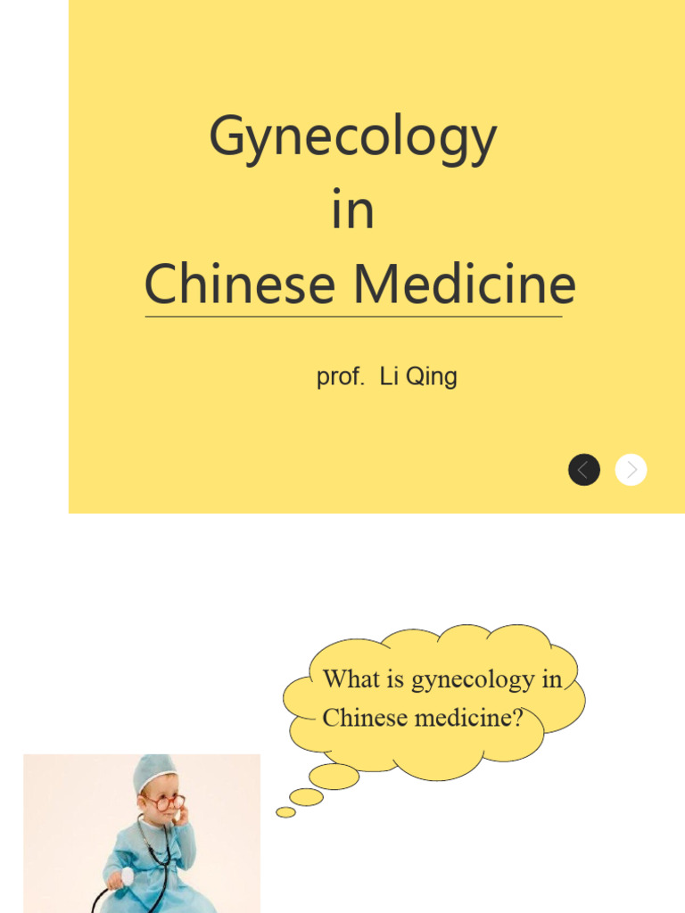1.introduction Gynecology TCM | PDF