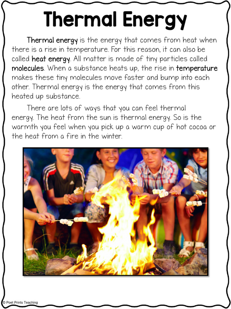 Thermal Energy: Types and Examples | PDF | Thermal Conduction | Heat