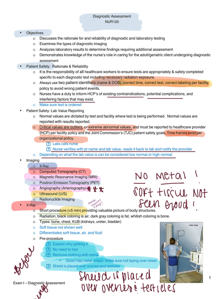 Diagnostic Assessment Outline Notes | PDF | Diseases And Disorders ...