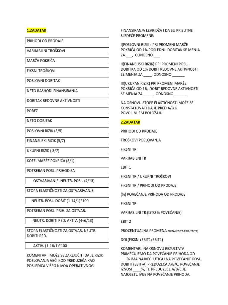 Finansije 2.KLK | PDF
