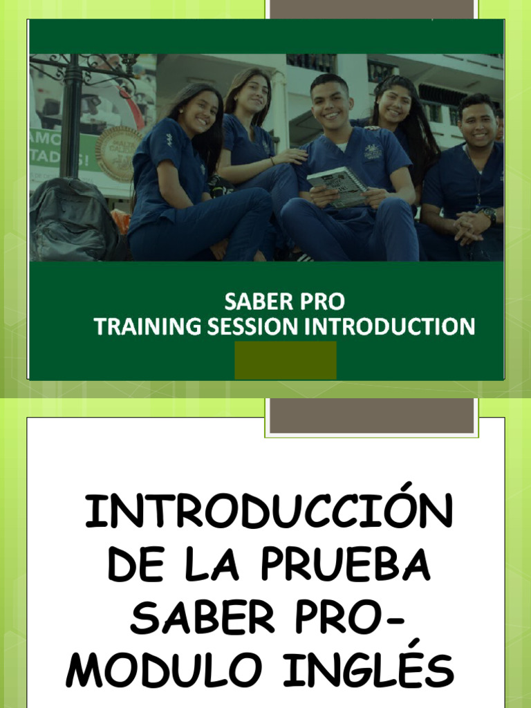 INTRODUCCIÓN PRUEBA SABER PRO | PDF | Comprensión lectora | Comunicación humana