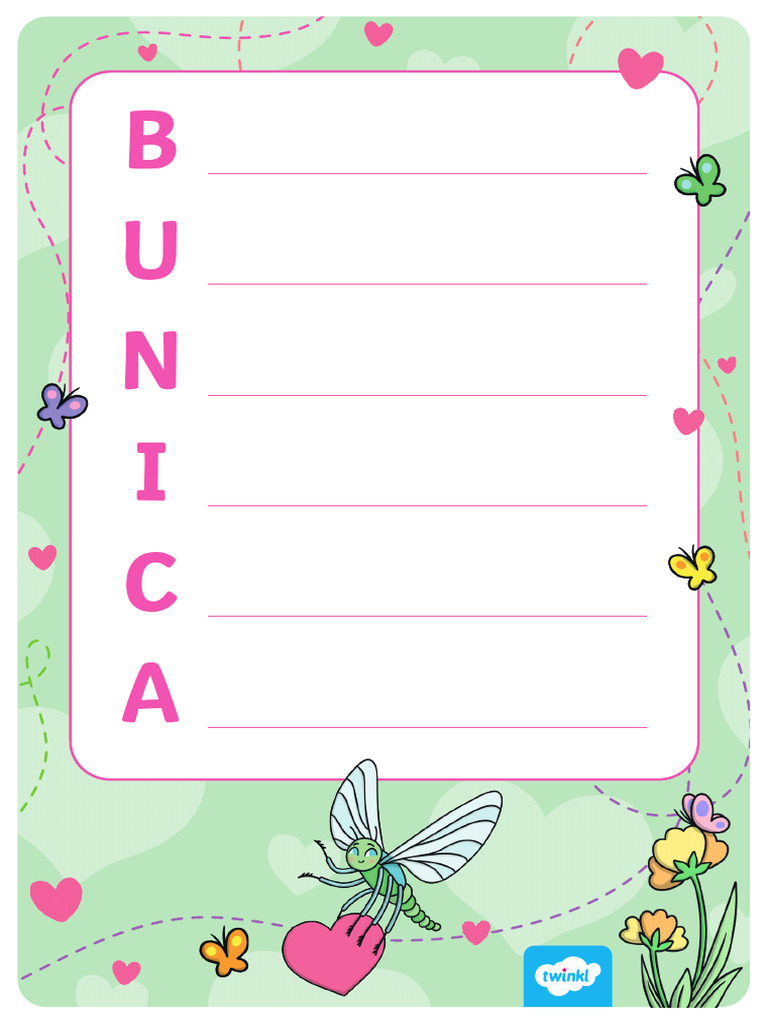 Bunica - Model Acrostih | PDF