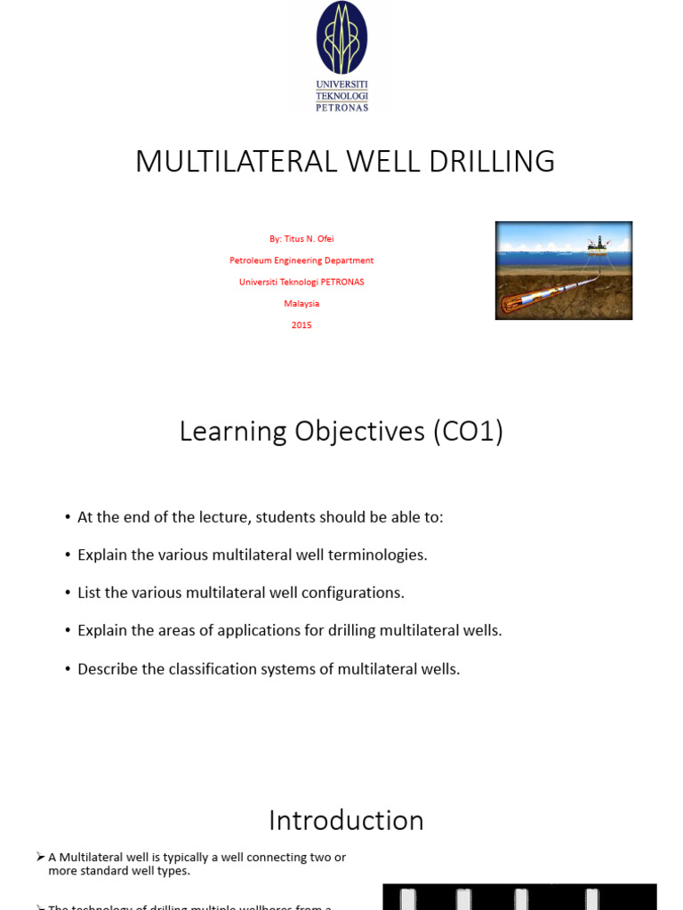 4multilateral Well Drilling | PDF | Casing (Borehole)