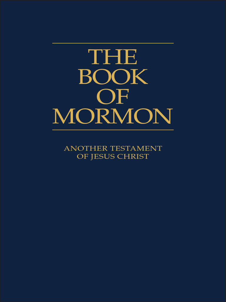 The Book of Mormon | PDF | Book Of Mormon | Latter Day Saint Movement