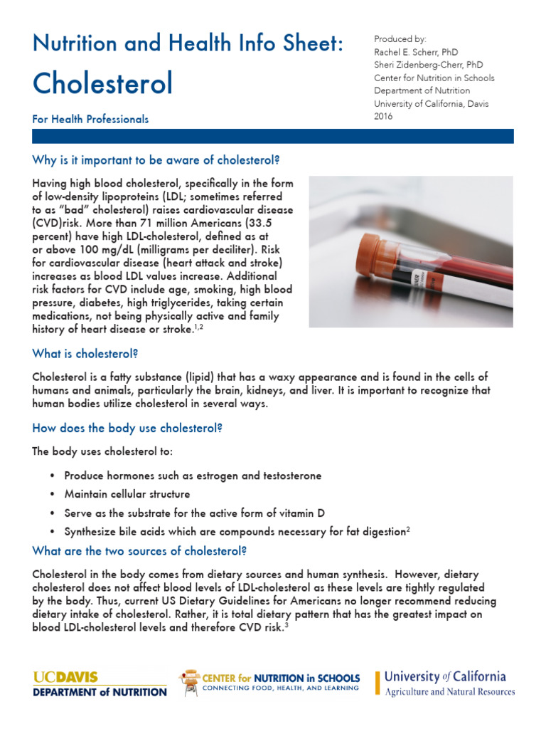 Fact Pro Cholesterol | PDF | Cholesterol | Low Density Lipoprotein