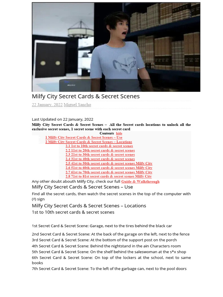 MC-Secrets Cards&Scenes Guide | PDF