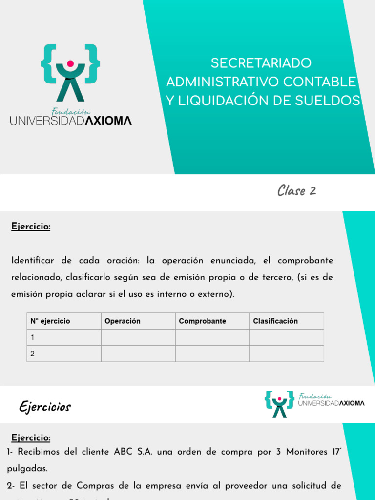 Ejercicios Documentos Comerciales | PDF