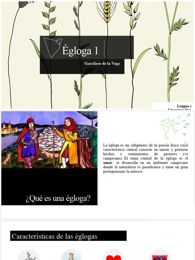Características de la égloga en Garcilaso | PDF | Renacimiento | Poesía