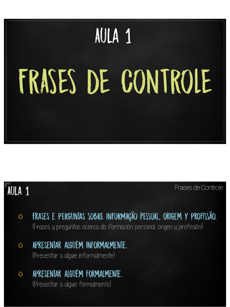 Clase+1 2+-+Frases+de+Control | PDF