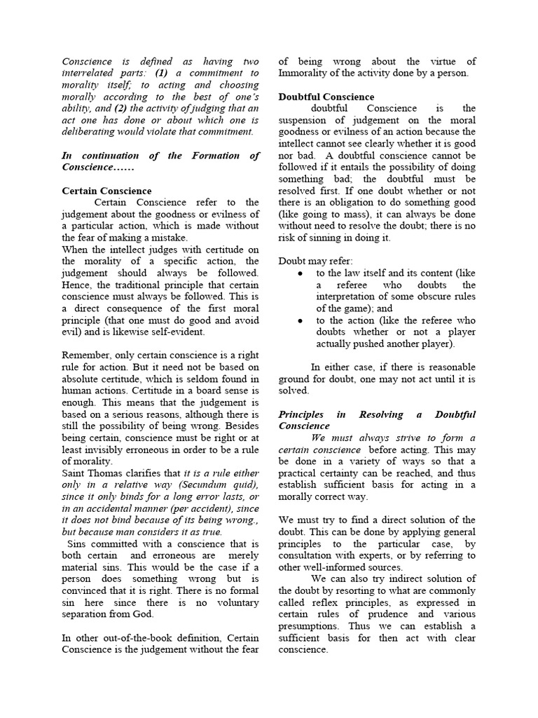 HJJH | PDF | Conscience | Confession (Religion)