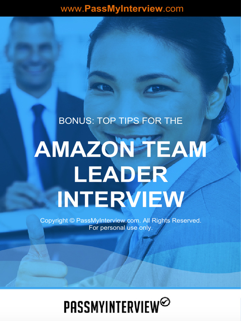 Amazon Team Leader Interview: Order ID: 0028913 | PDF | Leadership ...