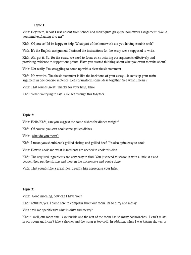 Topic Speaking | PDF | Essays