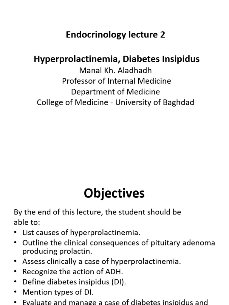 Endo-2 Hyperprolactinemia DI | PDF | Medical Specialties | Endocrinology