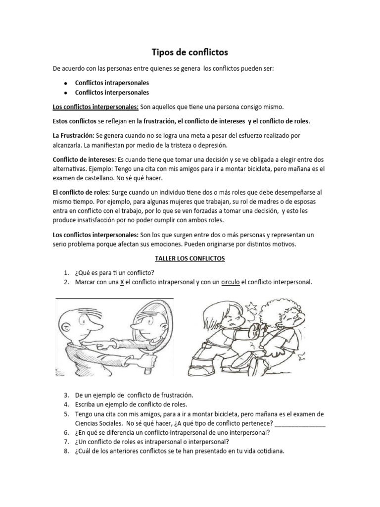 Los Conflictos y Tipos de Conflictos 2024 | PDF