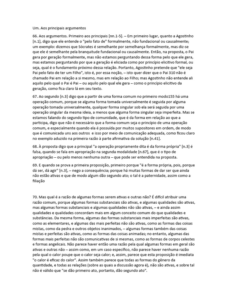 Forma e Geração em Dun Scot Ordinatio I | PDF | Metafísica | Gênero