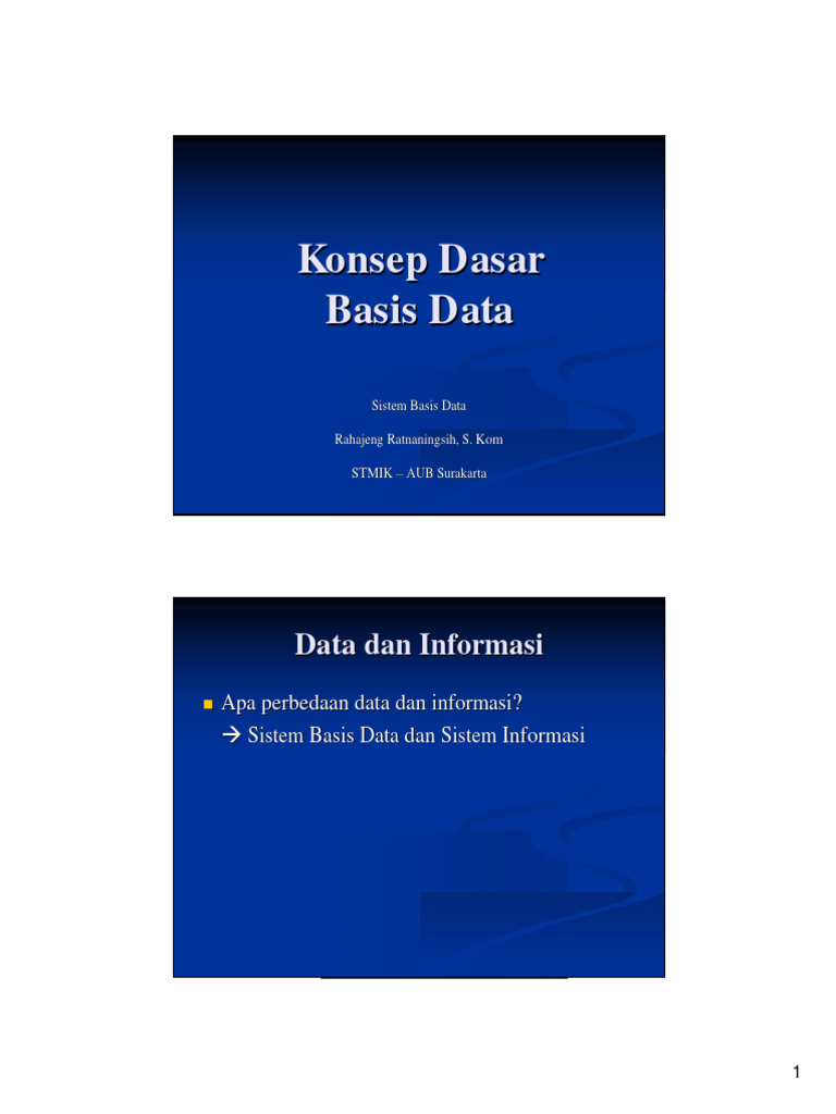 Adoc - Pub Konsep Dasar Basis Data | PDF
