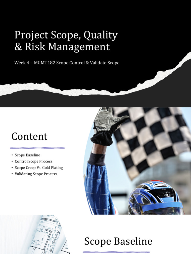 Week 4 - Validate Scope Control | PDF | Project Management | Evaluation Week 4 - Validate Scope Control | PDF | Project Management | Evaluation