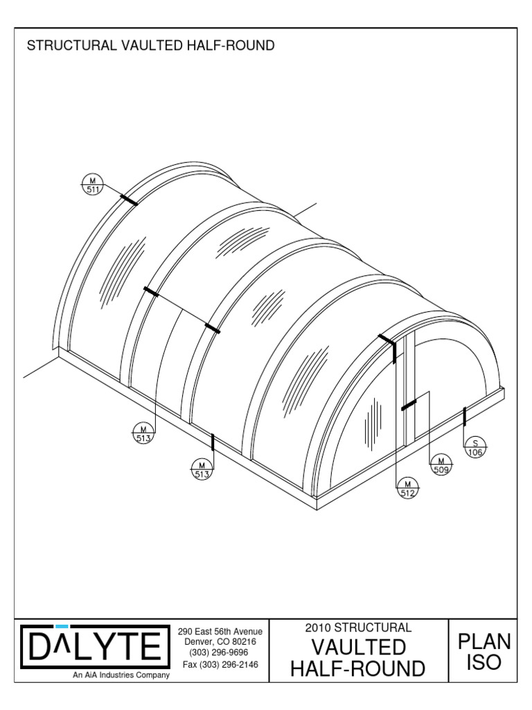 Architectural Half Round Barrel Vault Skylight Details | PDF ...
