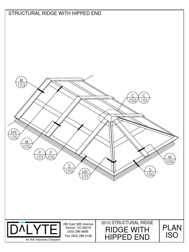 DALYTE - Architectural Hipped End Ridge Skylight Details | PDF
