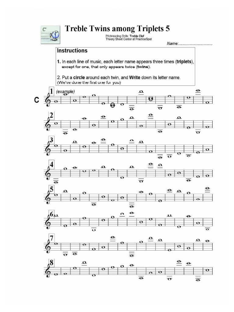 Treble Twins Among Triplets 5 | PDF