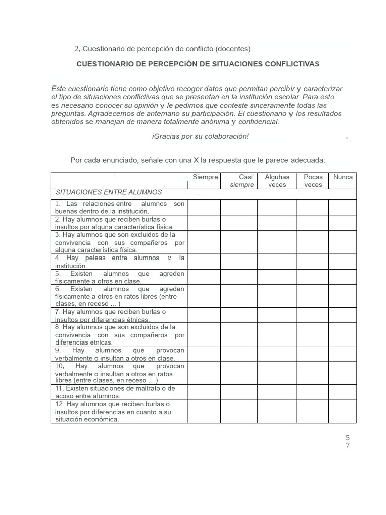 Cuestionario | PDF | Cuestionario