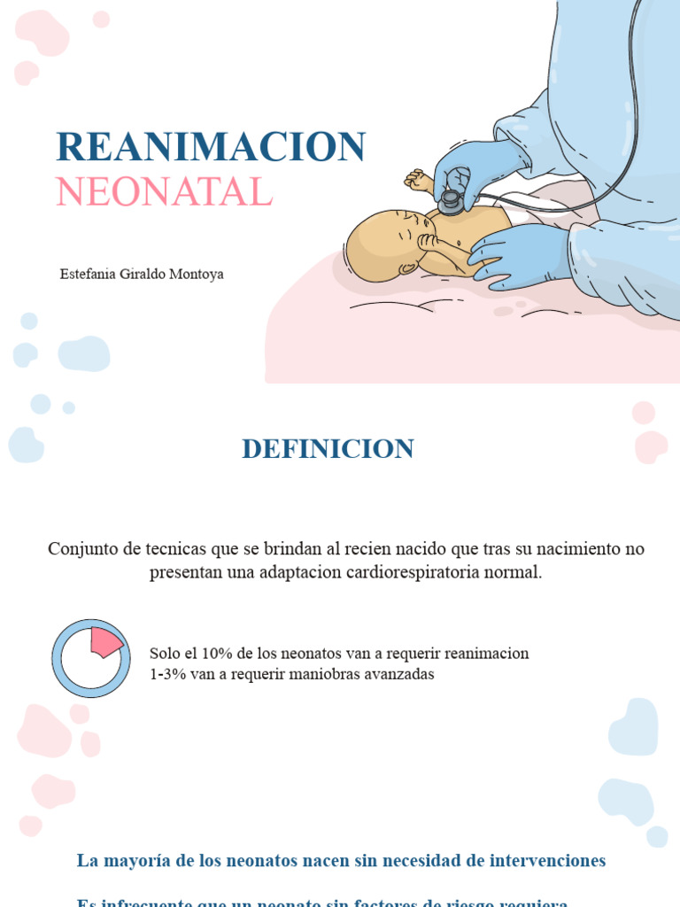 Reanimacion Neonatal | PDF | Feto | Reanimación cardiopulmonar