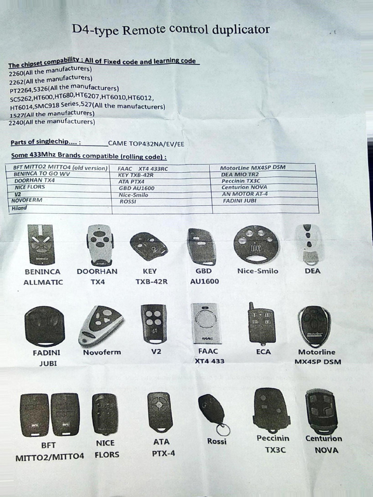 Instrucciones Mando D4 | Download Free PDF | Computing | Electronics